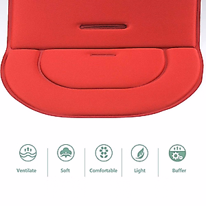Stroller and Car Seat Replacement Parts/Accessories to fit BOB Products for Babies, Toddlers, and Children (Red Seat Liner Cushion)