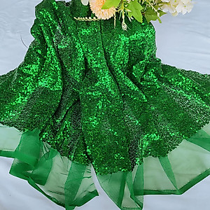 Sequin Fabric by The Yard Flip Sequin Fabric for Dress Glitter Green Sequin Fabric for Sewing Mesh Sequins Material by The Yard for DIY The Wedding Dress