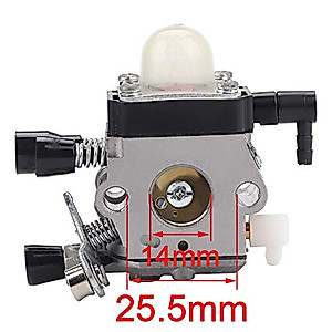 Hipa FS55R Carburetor for STHIL FS55 FS45 HS45 FS38 KM55R KM55 FS55RC FS46 FS46C FS45C FS45L FS55C FS55T HL45 FC55 String Trimmer Weedeater Parts w Cleaner