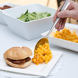 6 Pieces large Soup Spoons, Stainless Steel Spoon Premium Food Grade Large Dinner Spoons Unique Large Capacity Spoon Head Design can Accommodate more Food, Can Also be used as a Family Serving Spoon