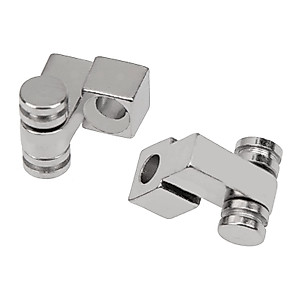 Yootones Guitar String Retainer Roller String Tree Guides, Loaded Jack Socket Plate & Neck Plate Compatible with Electric Guitars Strat Stratocaster Tele Telecaster (Silver)