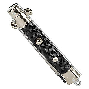 SwitchBlade Comb - (Pack of 4) Stainless Steel Novelty Switch Folding Pocket Combs Set Flick Comb for Hair, Beard or Mustache, Stocking Stuffers