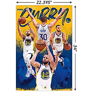 Trends International NBA Golden State Warriors - Stephen Curry 22 Wall Poster, Bedroom