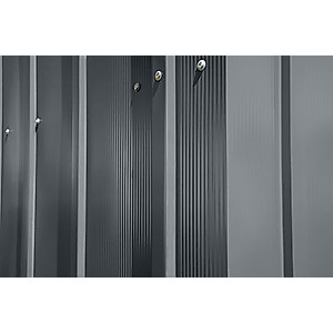 Arrow Classic Steel Storage Shed, 8x4, Charcoal