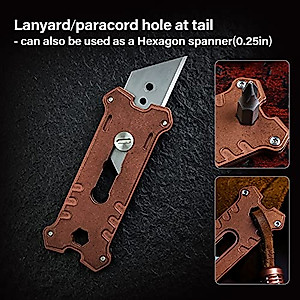 MecArmy EK16 Mini Titanium / Copper Utility Knife (Copper)