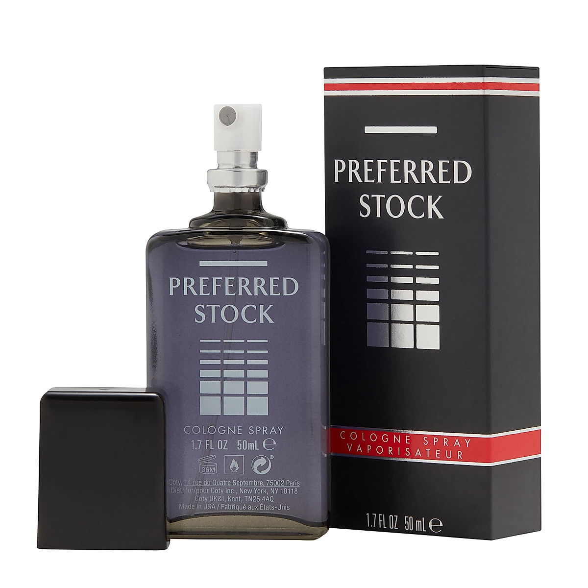 Stetson Preferred Stock - Cologne Spray for Men - Leathery, Woody, and Casual Aroma with Fragrance Notes of Cypress, Balsam Fir, and Sandalwood - 1.7 Fl Oz