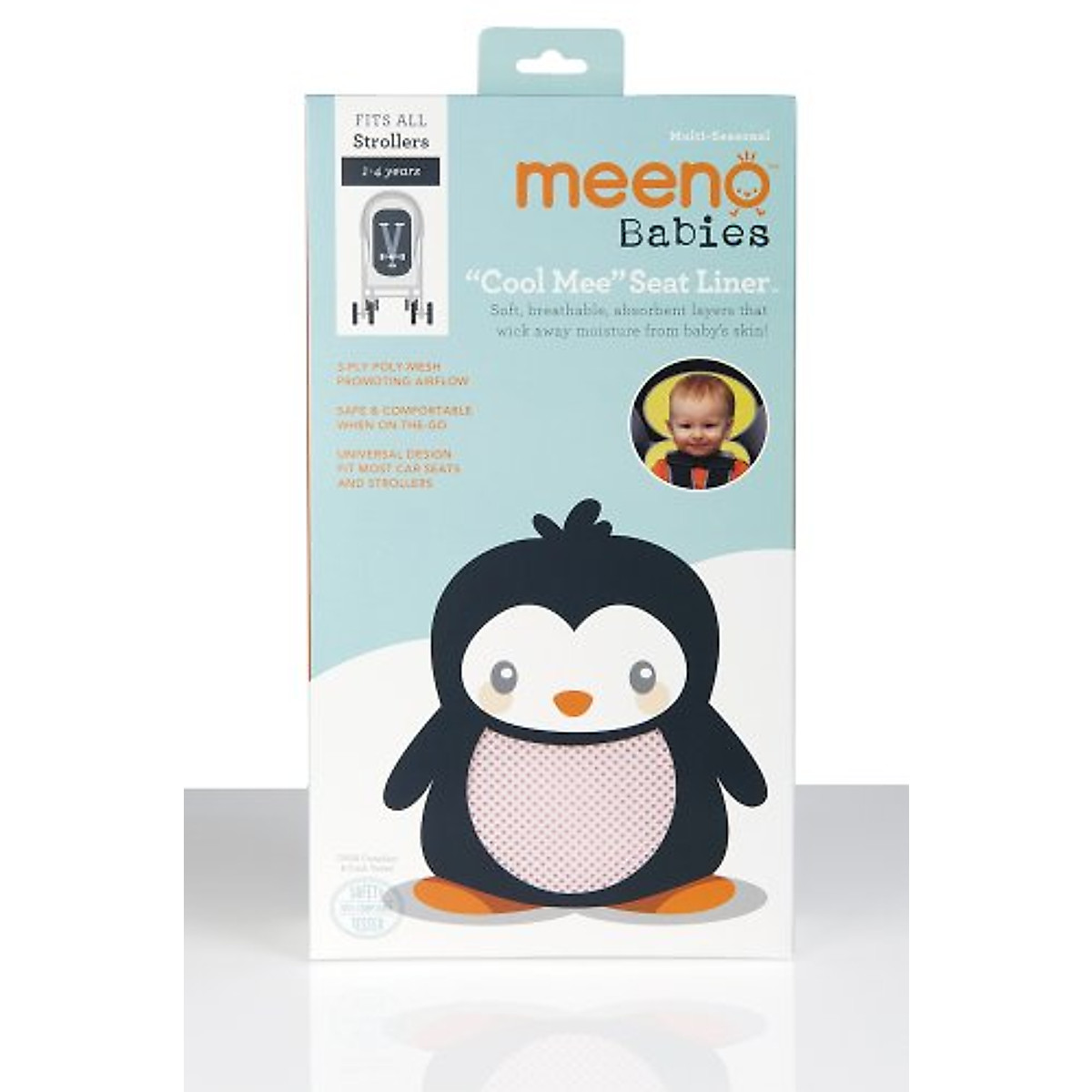 Meeno Babies - Pink Cool Mee Stroller Liner
