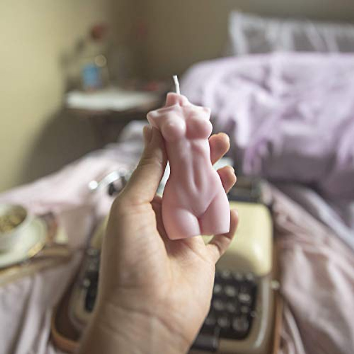 Scented Woman Torso Candle | Gardenia Tuberose | 100% Natural Soy Wax | Gifts for Women or Men | Hand Poured Aromatherapy Candles for Home || Handmade in the USA