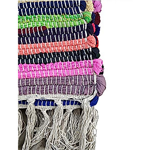 About Home Handwoven Multicolored Rag Rug for Living Room, Kitchen Floor 20"x 32"