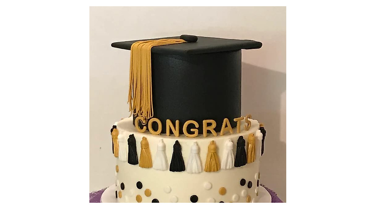 Graduation Cake Mold - 3-Piece Silicone Graduation Decorations