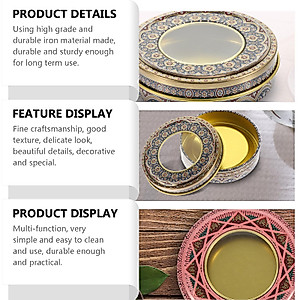 JOINPAYA Pill Case Purse: Medicinal Storage Cans Sealed Saffron Jars Iron Canisters for Travel Portable Storage Boho Vintage 2.75in 10pcs