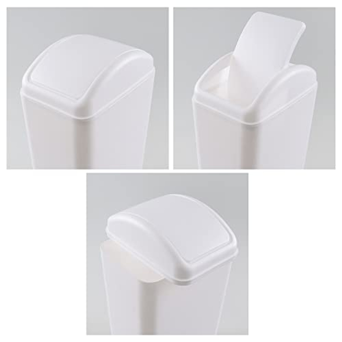 Tstorage 3.5 Gallon Trash Can with Swing Lid, Slim Swing Lid Trash Bins