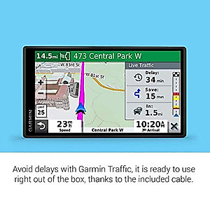 Garmin DriveSmart 55 & Traffic: GPS Navigator with a 5.5” Display, Hands-Free Calling, Included Traffic alerts and Information to enrich Road Trips (Renewed)