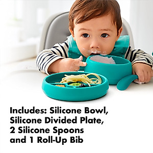 OXO TOT Silicone Feeding Gift Set - BPA and PVC Free