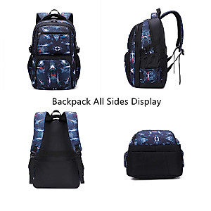 EKUIZAI 3PCS Starry Sky Kids Backpack Kits Primary School Bookbag Elementary Bag Set Students Daypack Knapsack for Teens