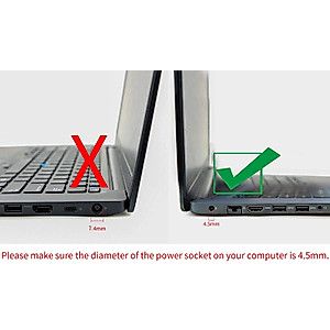 New 45W 2.31A AC Power Charger Fit for Dell XPS13 9350 XPS13 9360 XPS13 9365 Laptop Power Supply Adapter Cord…