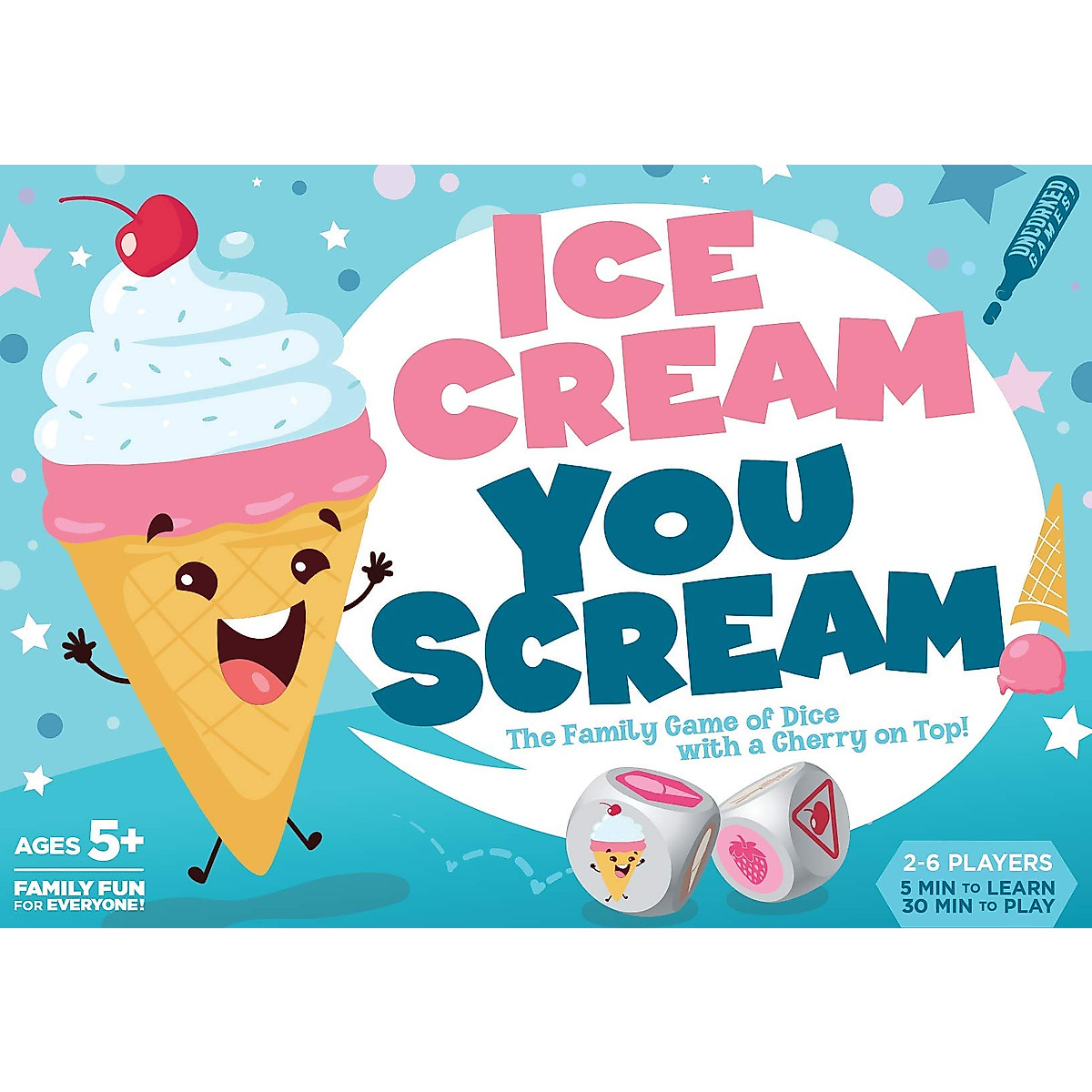 UNCORKED GAMES! Ice Cream You Scream! The Family Game of Dice! Kids Game Night, Party Game and Gift!