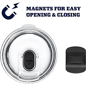 YETI Rambler Tumbler, Vaccum Insulated Stainless Steel Tumbler with Magslider Lid, Big Wave Blue, 20 oz (591 ml)