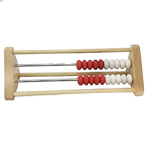 hand2mind 20 Bead Wooden Rekenrek Activity Set, Abacus for Kids Math, Math Manipulatives Kindergarten, Counting Rack for Kids, Counters for Kids Math, Educational Toys for Elementary Kids (Set of 1)