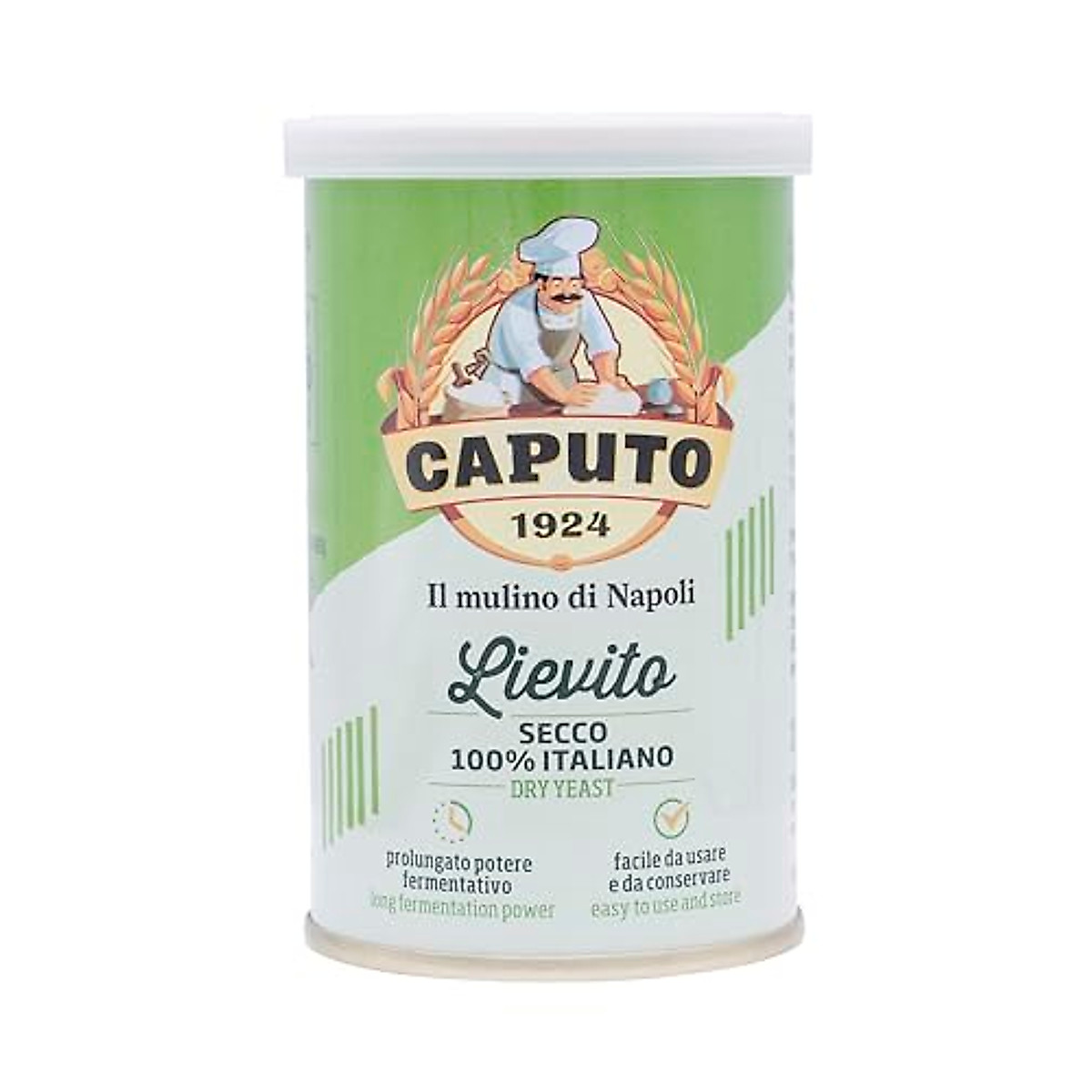 Antimo Caputo Lievito Active Dry Yeast 3.5 Ounce Can - Made in Italy - Perfect with 00 Flour