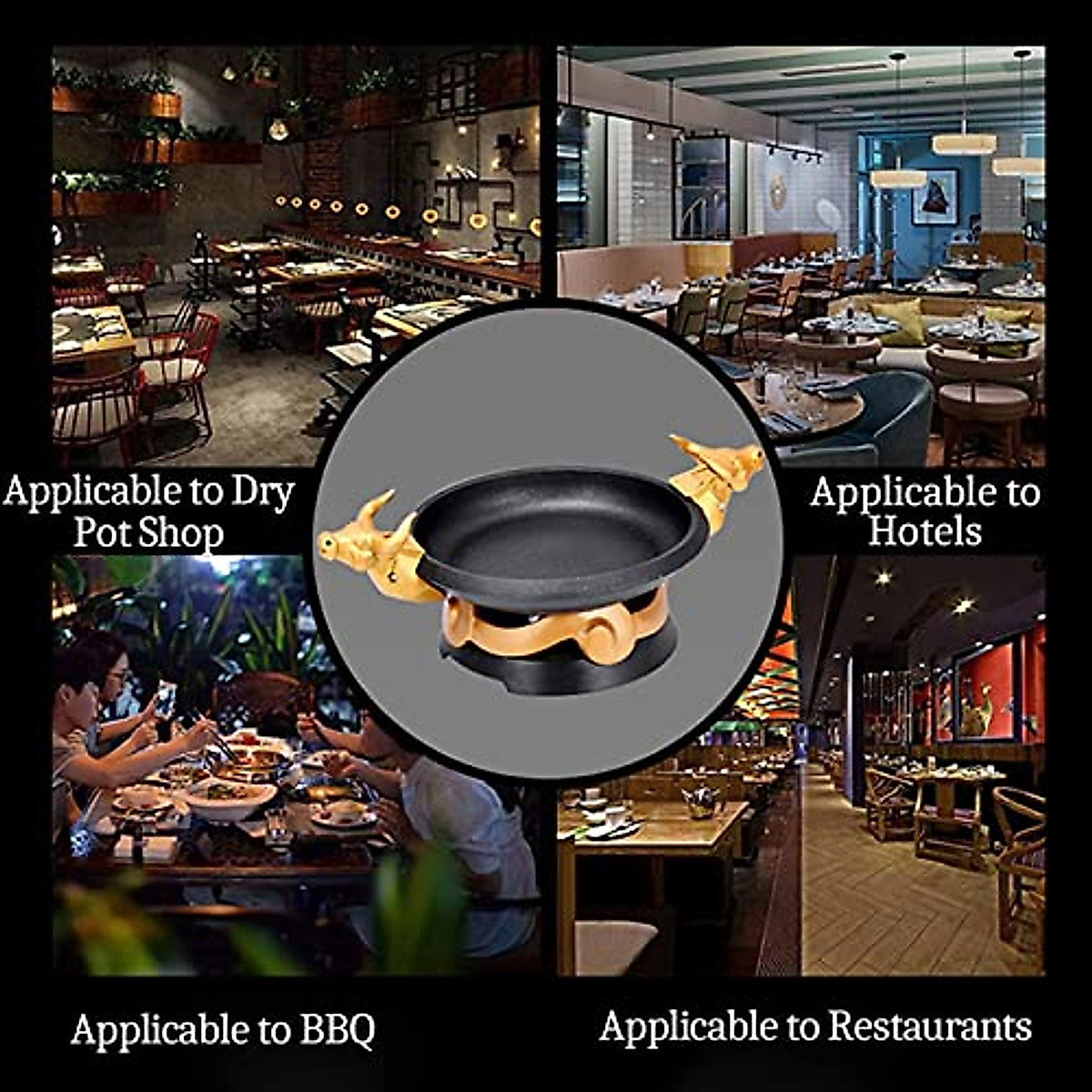 Aluminum Chafing Dish Buffet Server, 30/34cm Commercial Chafer Food Warmer Set with Bakeware, Fuel Holder and Rack, for Party Wedding Restaurant (Size : 34cm)