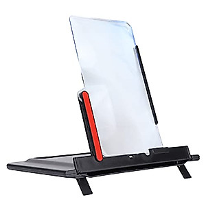 Byged 3D HD Phone Screen Amplifier,12 Inch Foldable Phone Horizontal Vertical Screen Magnifier,Phone Stand for Movies Videos Games
