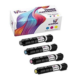 AZ Supplies Compatible Toner Cartridge Replacement for Canon GPR-58 GPR-58BK GPR-58C GPR-58M GPR-58Y ImageRunner Advance C256iF ImageRunner Advance C356iF (Black, Cyan, Magenta, Yellow - 4 Packs)