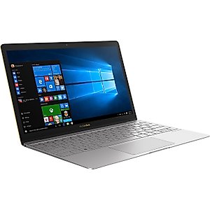ASUS ZenBook 3 UX390UA 12.5" Ultraportable Laptop Intel Core i5-7200U KabyLake 8GB RAM 256GB SSD with Fingerprint Sensor and Harman Karson Audio, Silver Gray