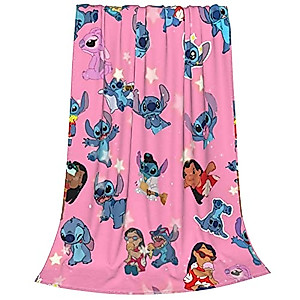 Zowqqxf Cartoon Throw Blanket Anti-Pilling Flannel Blankets Suitable for Home Couch Home Decor Bedding Living Room Camping All Season 50x40inch