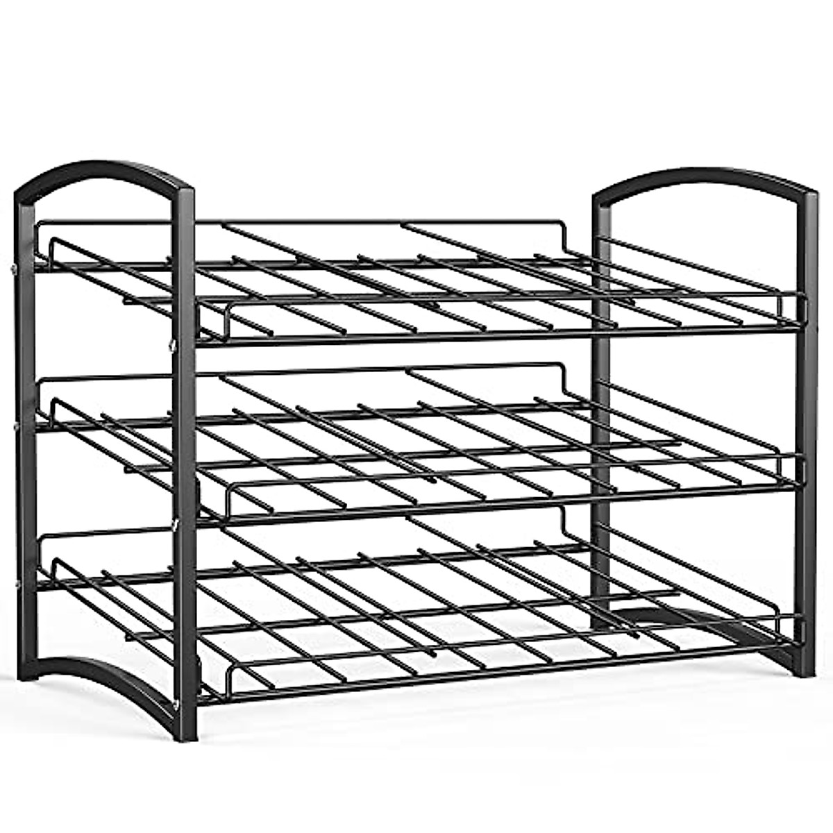 Can Rack Organizer, 3-Tier Stackable Can Holder Dispenser for Kitchen Pantry or Cabinet Organization and Storage Holds up to 36 Cans by STEELGEAR- SGCR01D, Bronze