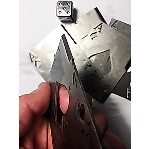 The Gambit - Ace of spades Grade II Titanium box cutter