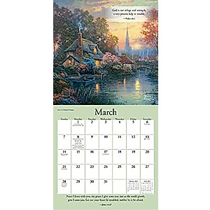 Thomas Kinkade Gardens of Grace with Scripture 2021 Wall Calendar