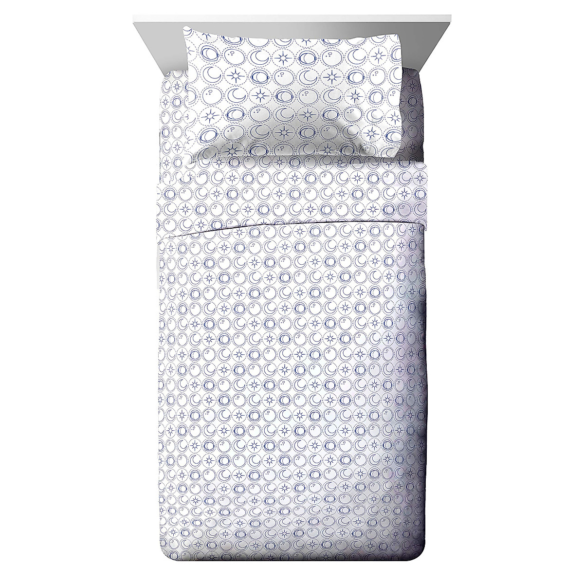 Jay Franco Space 5 Piece Full Bed Set - Includes Comforter & Sheet Set- Bedding Features Spaceships & Rocketships - Super Soft Fade Resistant Microfiber