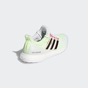 adidas Women's Ultraboost DNA, White, Black, Signal Green, 9