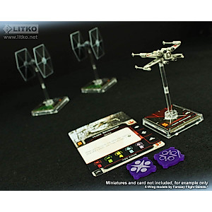 LITKO Space Fighter 2nd Edition Tokens | Compatible with Star Wars: X-Wing Miniatures Game | Pack of 10 (Double-Sided Force Tokens)