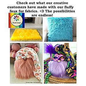 Bianna Bubblegum Pink Luxury Faux Fur Fabric, by The Yard, American Seller, Shag Shaggy Material for Crafting, Sewing, Costumes, Fursuits, Home Decor (12x12 inches)