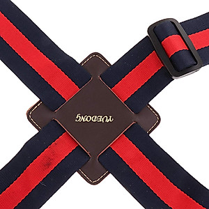 KLIZZA Replacement African Djembe Shoulder Strap Belt for Drummer Stage Performance - Red