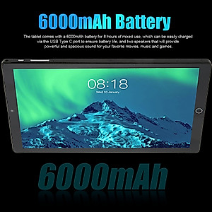 CUIFATI 10.1 in Tablet IPS 1080P, 6G RAM 128G ROM 11.0 Tablet, Learning Tablet with MT6753 Octa Core CPU, 2.4G 5G WiFi Calling Tablet, Dual Speakers/Dual Camera/Dual SIM