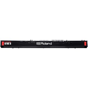 Roland Fantom-08 Synthesizer Keyboard - Bundle with Double Braced X-Style Keyboard Stand, Sustain Pedal, Instructional DVD, Online Piano Lessons, and Austin Bazaar Polishing Cloth