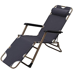 XZGDEN Lightweight Leisure Lounger Portable Metal ReclinerHousehold Office Garden Patio Beach Camping Lounger Chairs