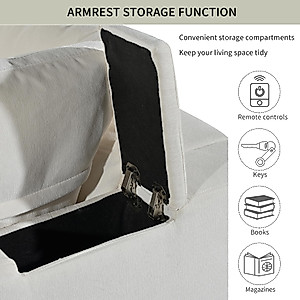 WILLIAMSPACE Modular Sectional Sofa for Living Room, Upholstered 4 Seater Sofa Couch Furniture, Reversible Couch for Apartment (Beige)