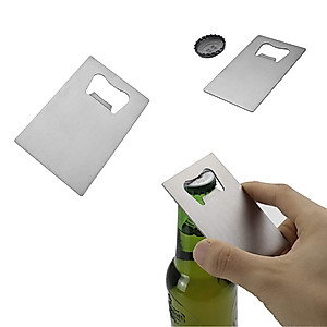 Pekky Credit Card Bottle Opener, 6 Packs, Stainless Steel