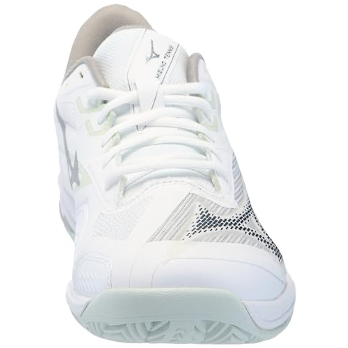 Mizuno Wave Exceed Light 2 AC Women Sneaker, White-Metallic Grey, 6.5