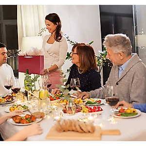 ysmile Red Gift Bag Paper Bag for Women Girl Large 14" Birthday, Anniversary, Christmas