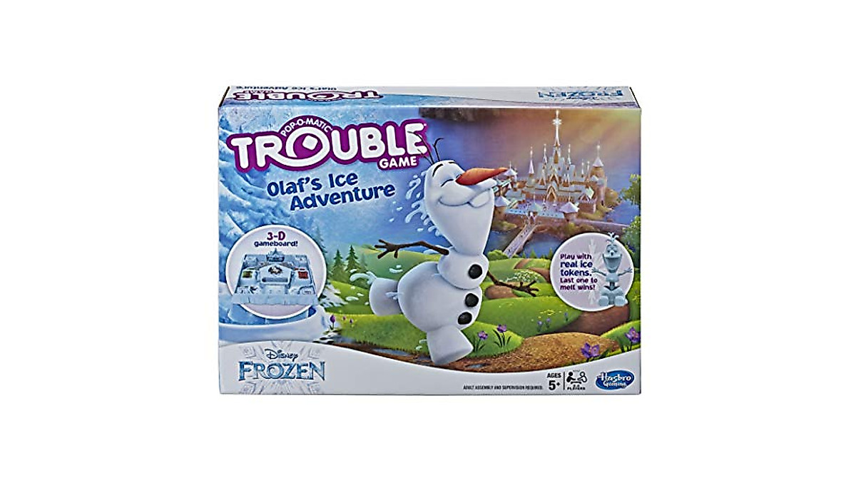 Disney Frozen Olaf's Ice Adventure Trouble Game for Kids Ages 5+