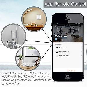 MoesGo Tuya ZigBee Hub, Only Support Tuya Device, Work with Smart Life App, Intelligent Bridge Wireless Smart Home Gateway Voice Control via Alexa, Google Home