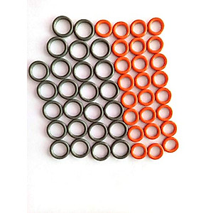 palart 1/4" & 3/8" Pressure Washer QD Colored O-Rings (1/4''&3/8''(25+25) 50 Pack （Red+Grey）,M22 Quick Connect Coupler
