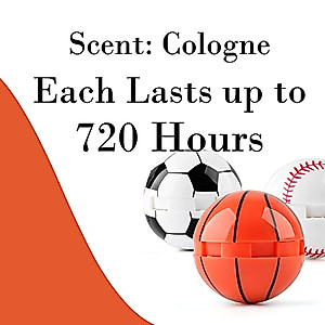 Knixmax Sneaker Deodorizer Balls, Shoes Gym Bags Lockers Car Air Fresheners, Sneaker Odor Eater Balls Shoe Deodorizers 6 Packs Cologne Soccer Basketball Baseball