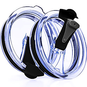 20 / 10 OZ - 2 Replacement Lids for Yeti Tumblers like Yeti Lids - 3.3 Inch Diameter - Spill Proof Lids for Yeti Tumblers - Tumbler Lid for Yeti Tumbler 20 / 10 oz, Tumbler Lids 20 / 10 oz Replacement Lid, Fit Yeti Cup