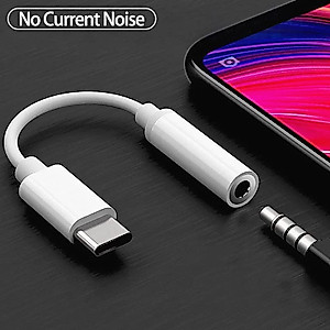 USB C Digital to 3.5 mm Female Headphone Jack Adapter, Type C Aux Audio Dongle Converter